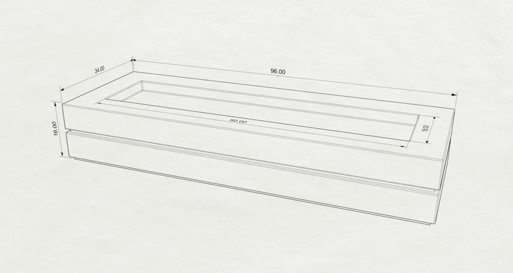 Shadowline Fire Pit - Concrete Shop West